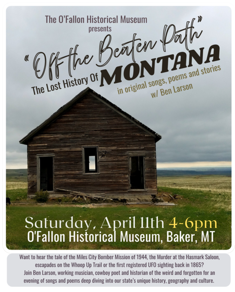 Ben Larson “Off the Beaten Path: The Lost History of Montana” – O ...